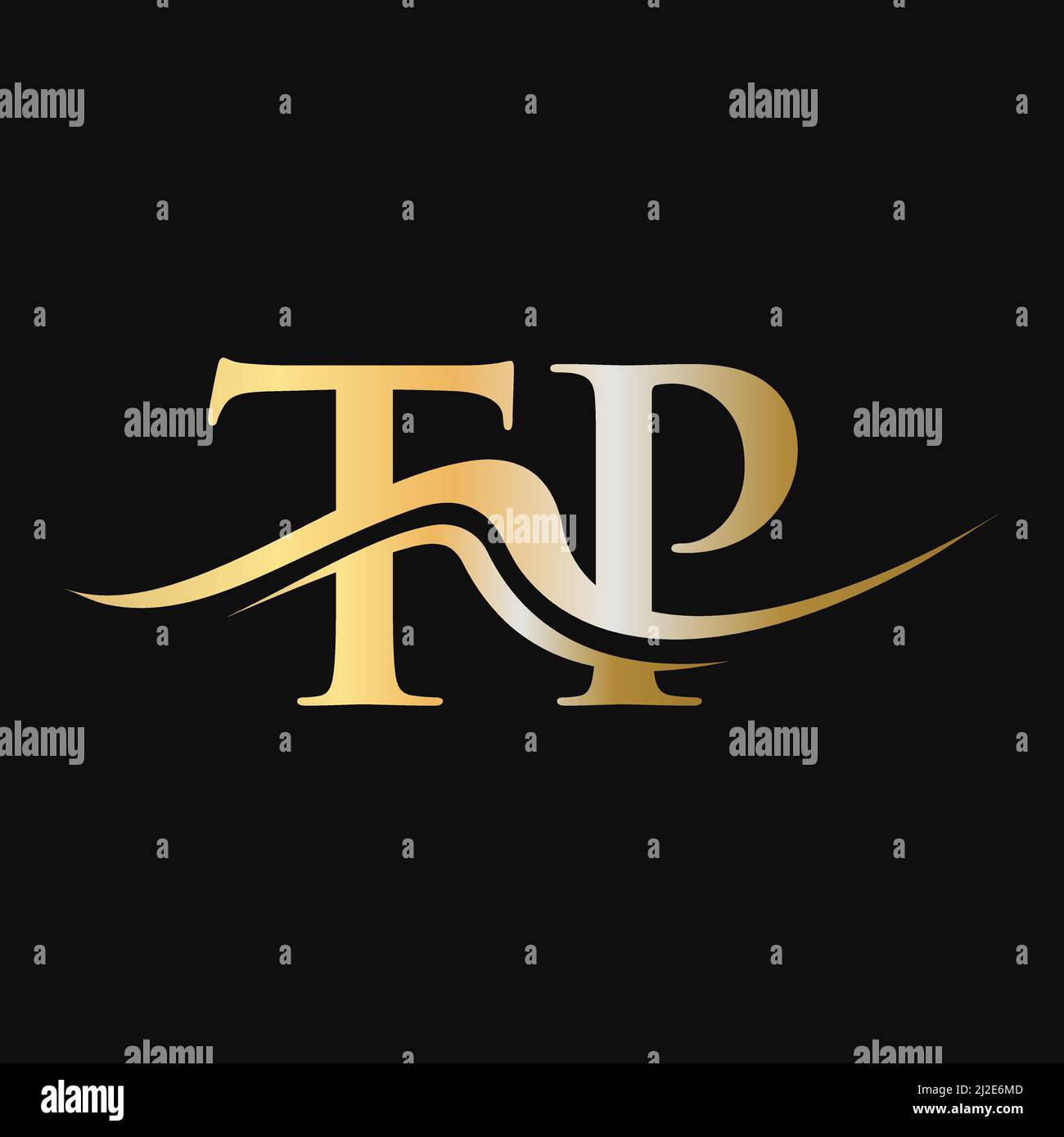 Letter TP Logo Design. Initial TP Logotype Template For Business And ...