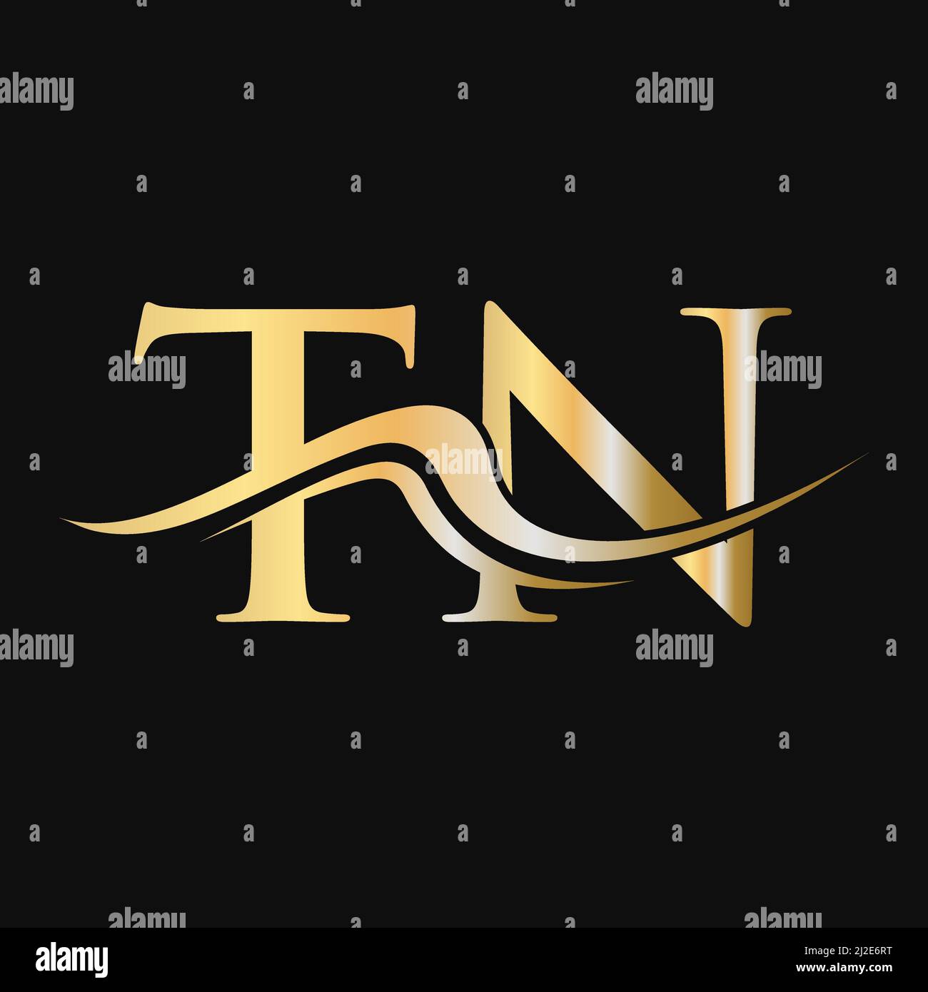 Letter TN Logo Design. Initial TN Logotype Template For Business And ...