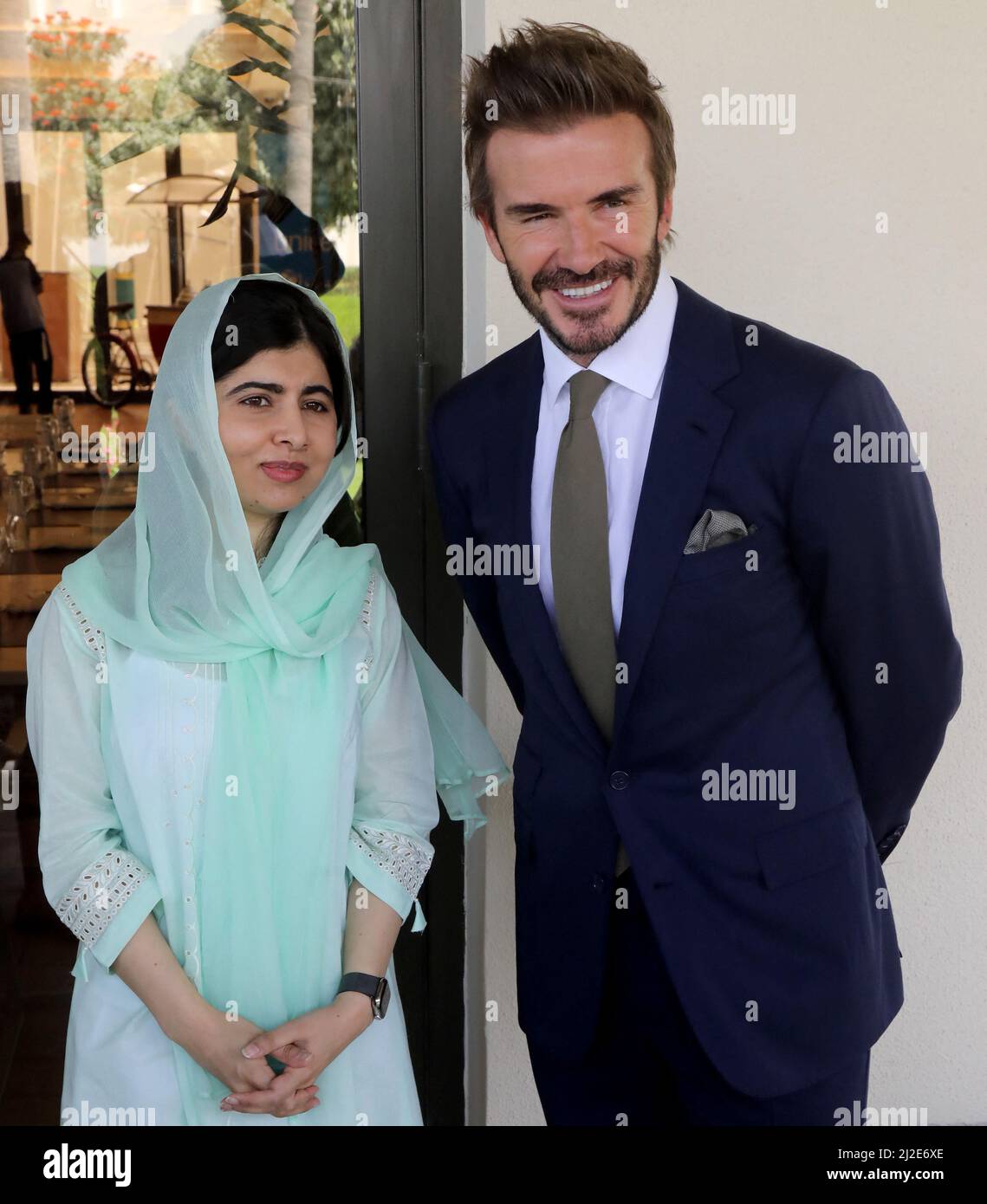 Malala Yousafzai With David Beckham