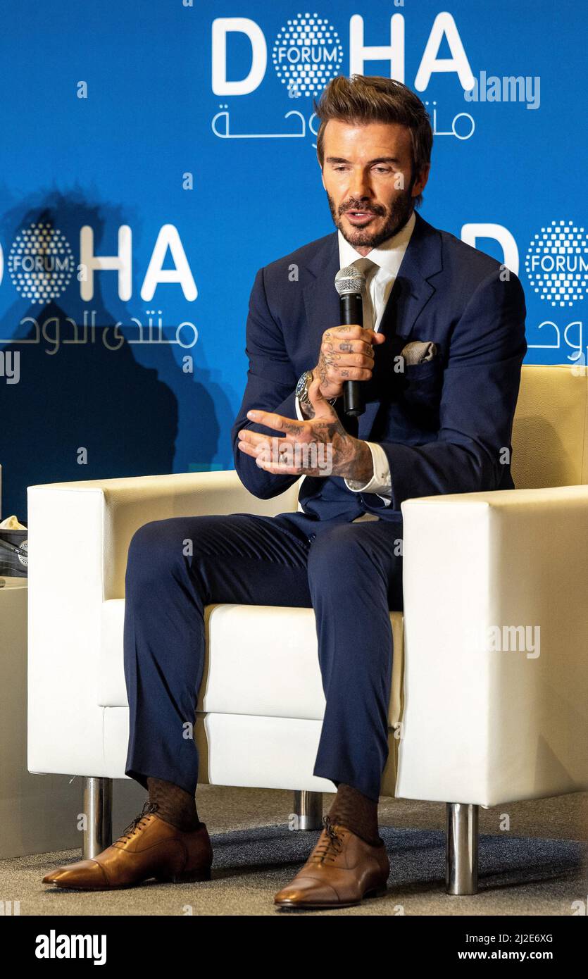 English former football player and UNICEF ambassador David Beckham ...