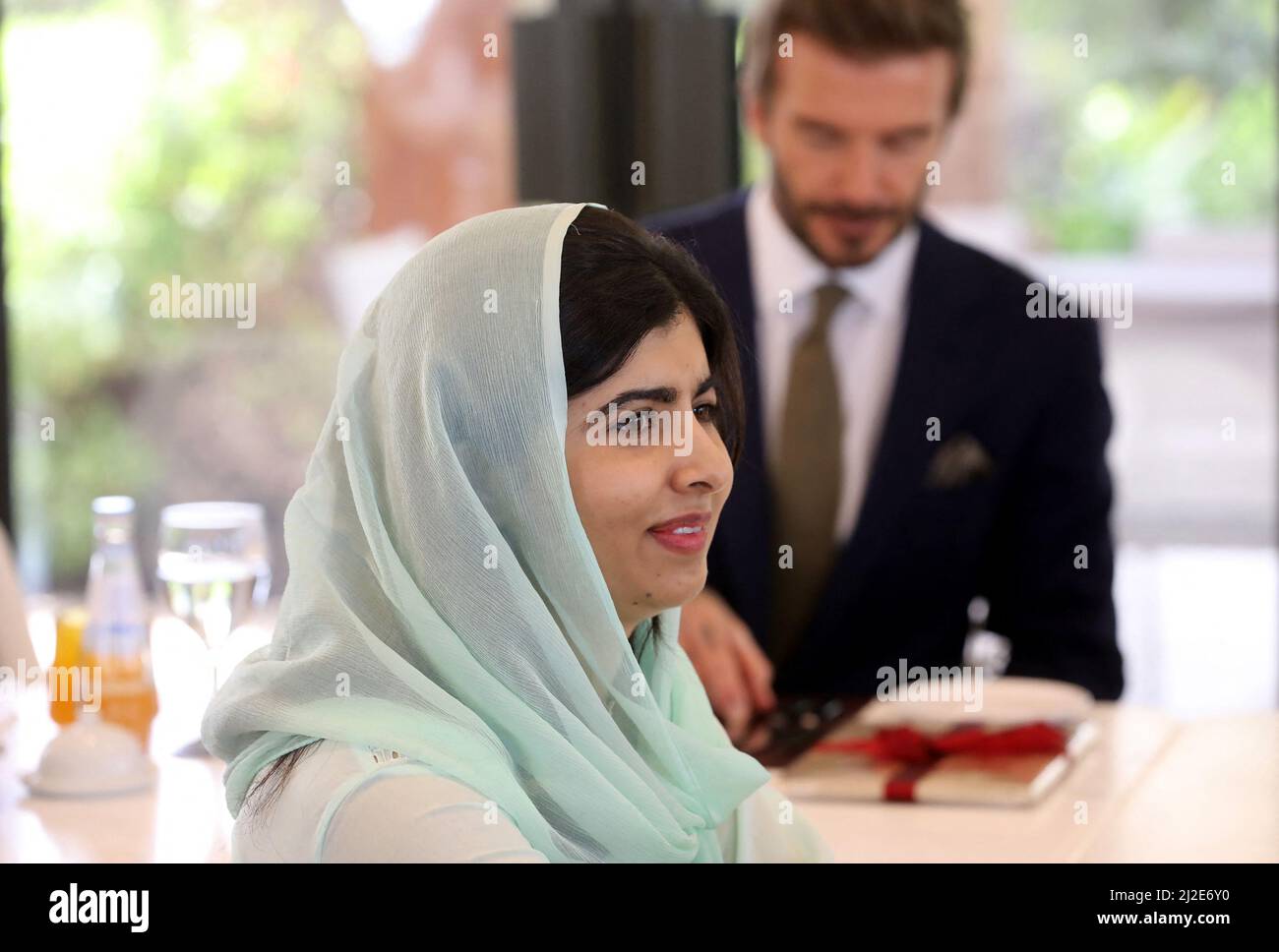 Malala Yousafzai With David Beckham