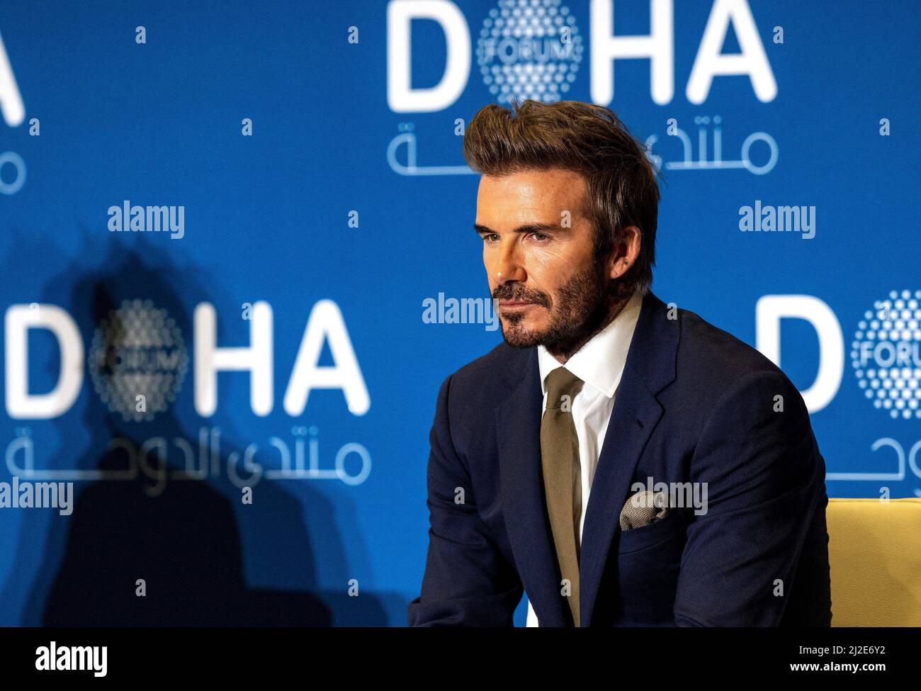 English former football player and UNICEF ambassador David Beckham ...