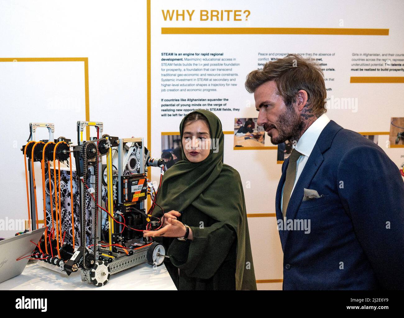 English former football player and UNICEF ambassador David Beckham ...