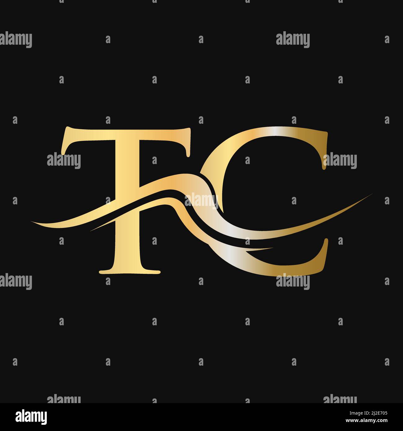 Letter TC Logo Design. Initial TC Logotype Template For Business And ...