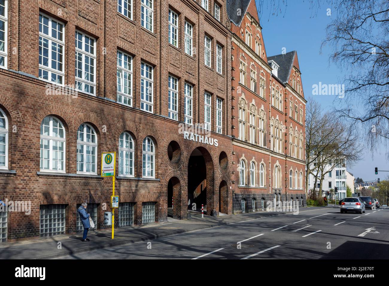Solingen Town Hall, the historical building part of the complex Stock ...