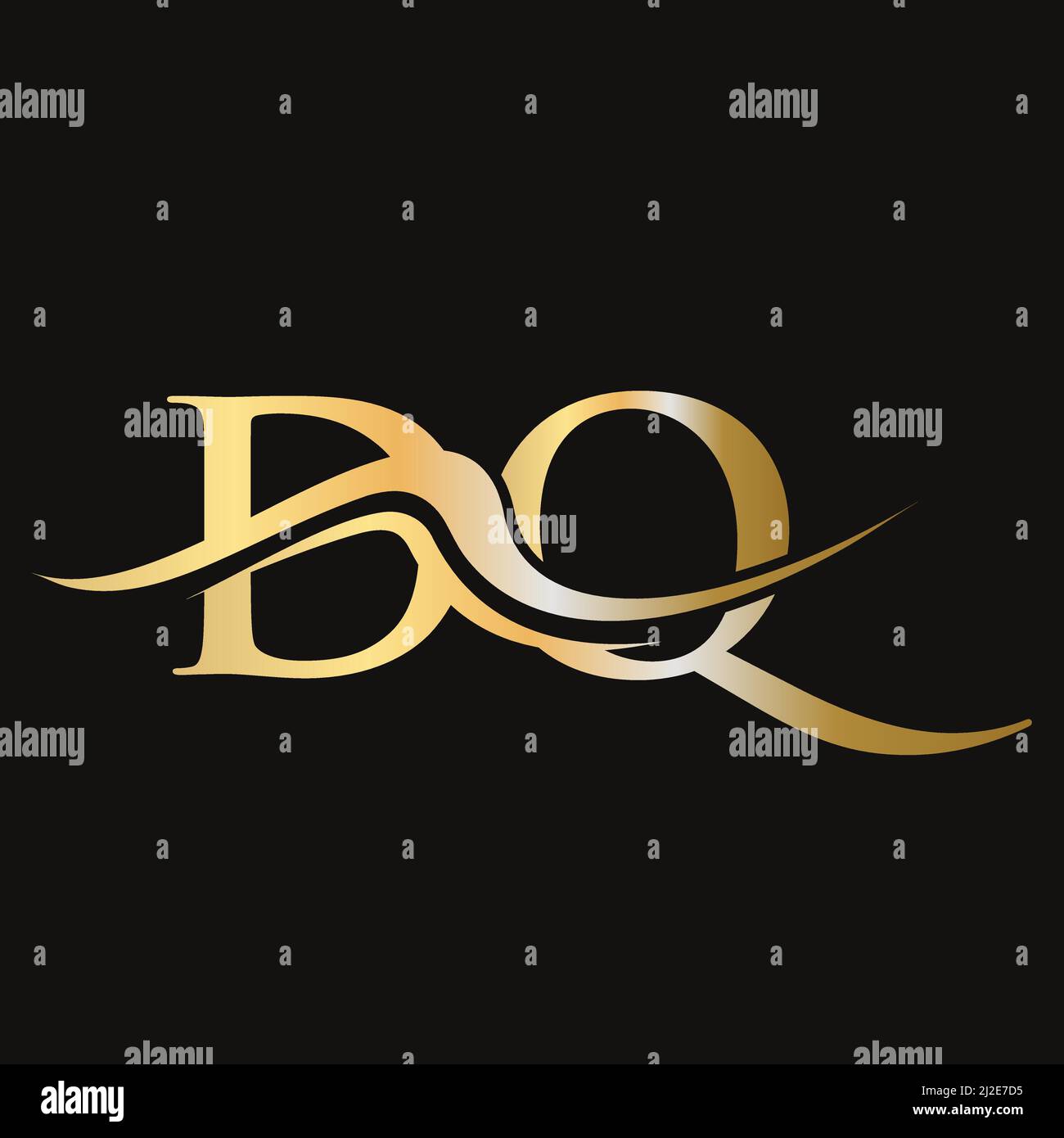 Letter DQ Logo Design. Initial DQ Logotype Template For Business And ...