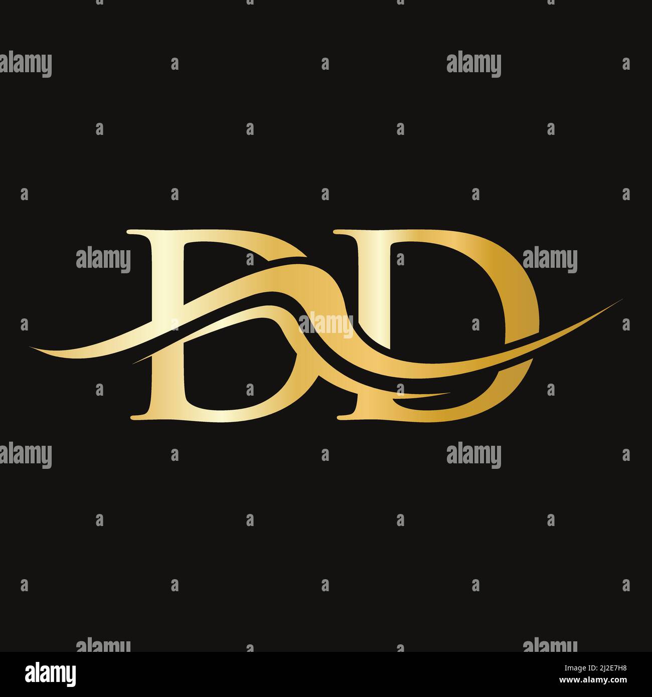 Letter DD Logo Design. Initial DD Logotype Template For Business And ...