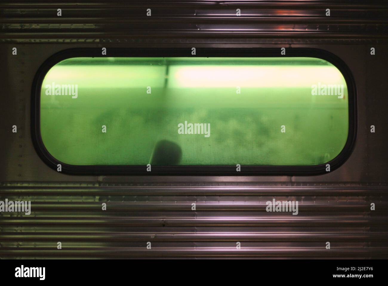 The dirty window of a public train car Stock Photo - Alamy