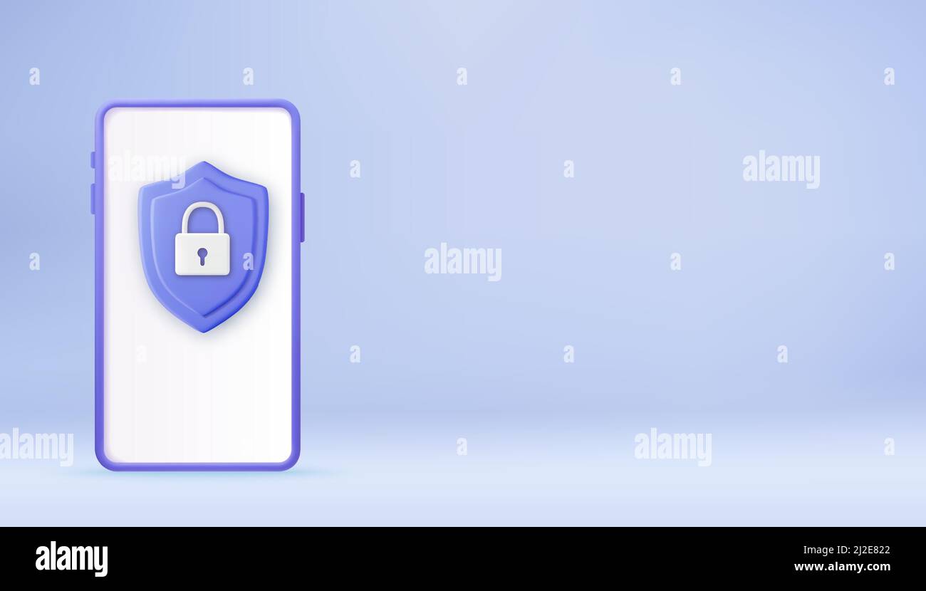 3d rendering concept security system Stock Vector Image & Art - Alamy