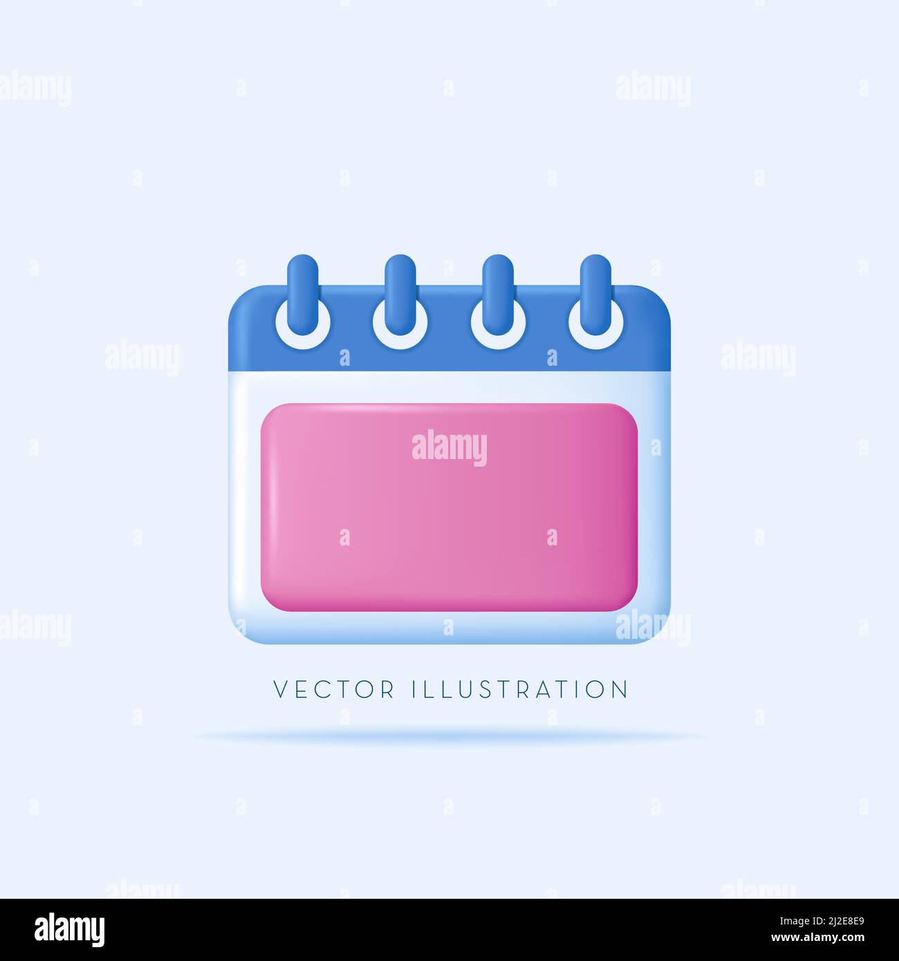 Calendar icon. Schedule, appointment, Planning concept. 3D Vector ...