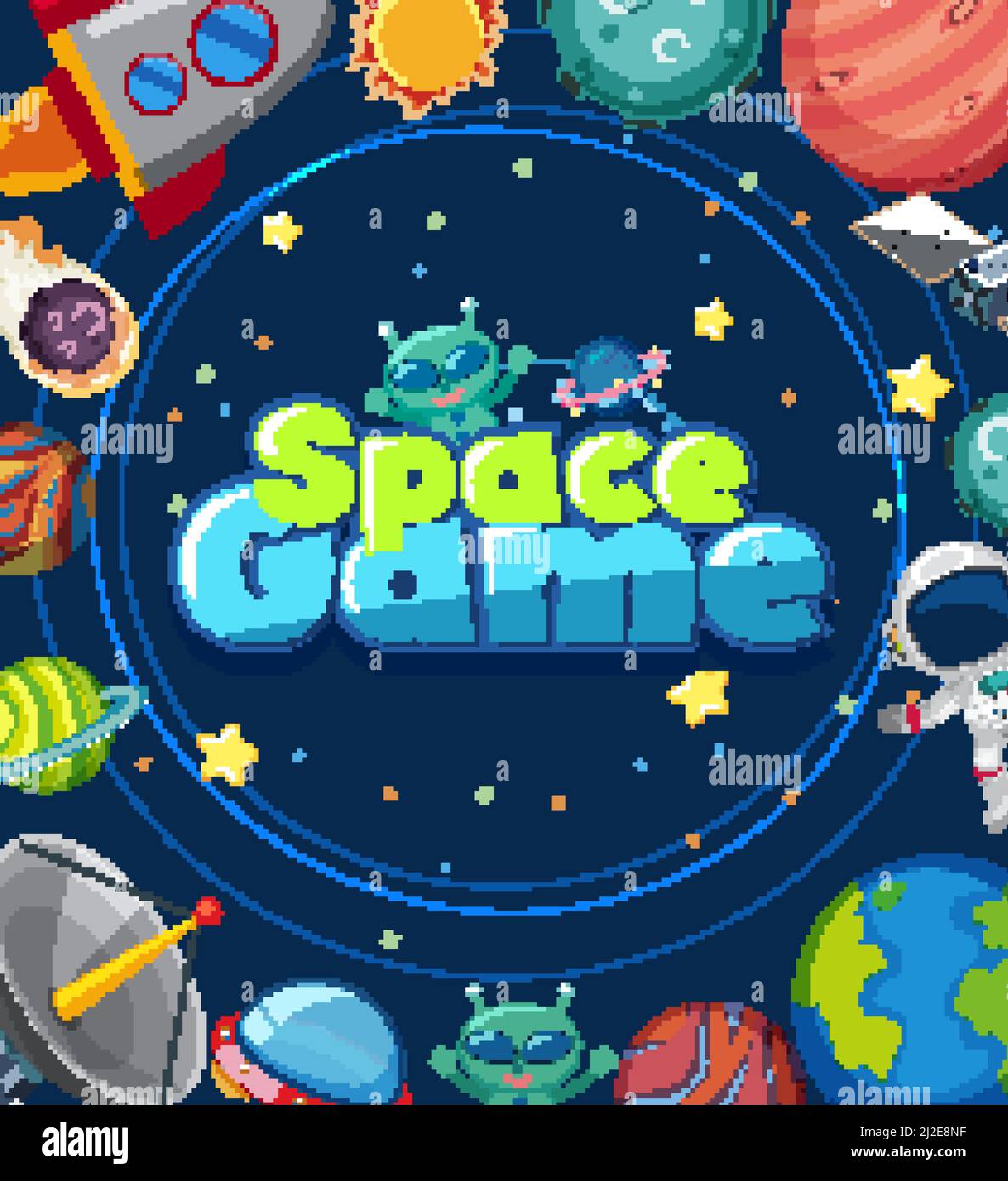 Space element in space background illustration Stock Vector Image & Art ...