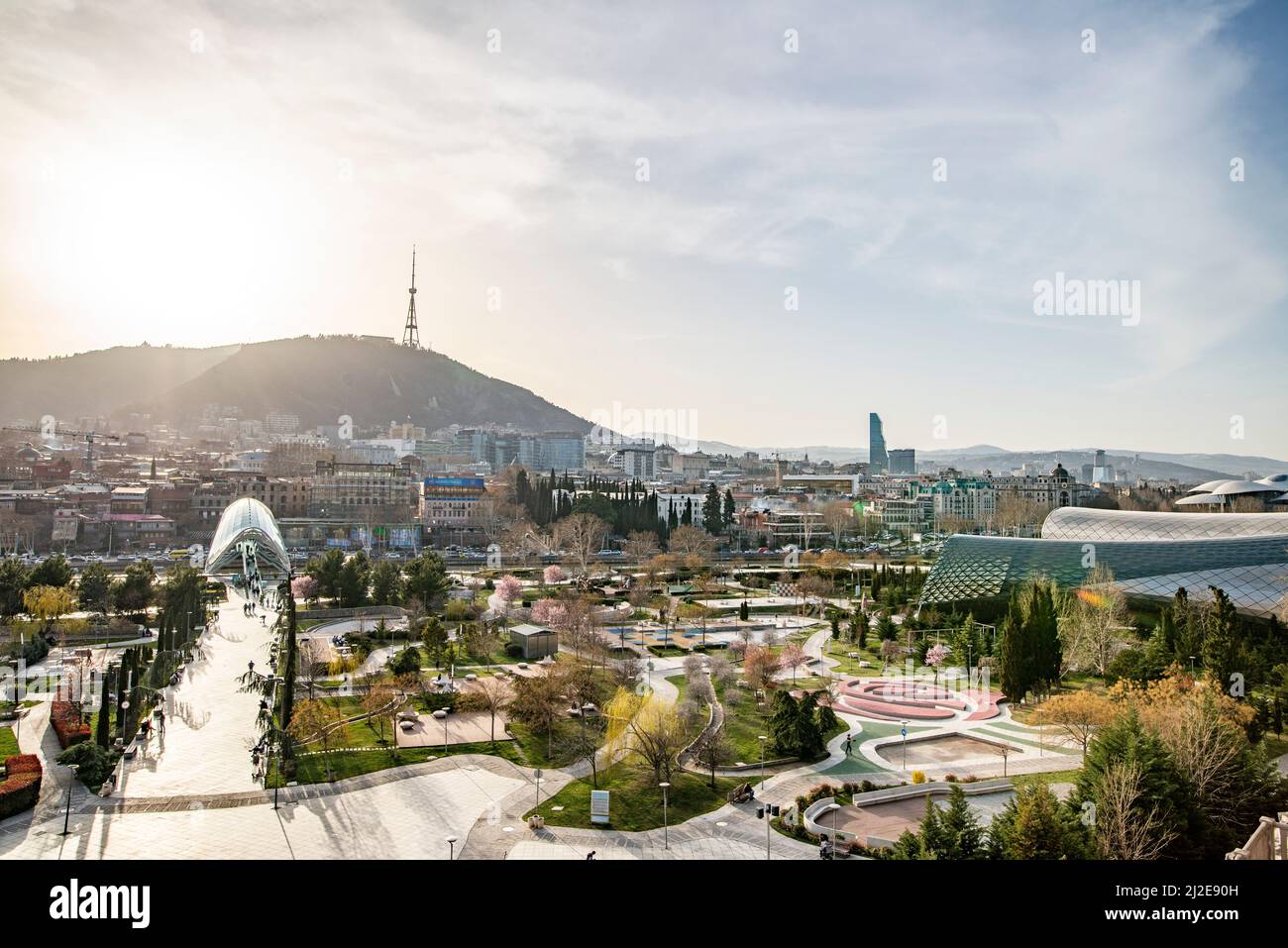 Panoramic view of Tbilisi, Georgia Stock Photo - Alamy