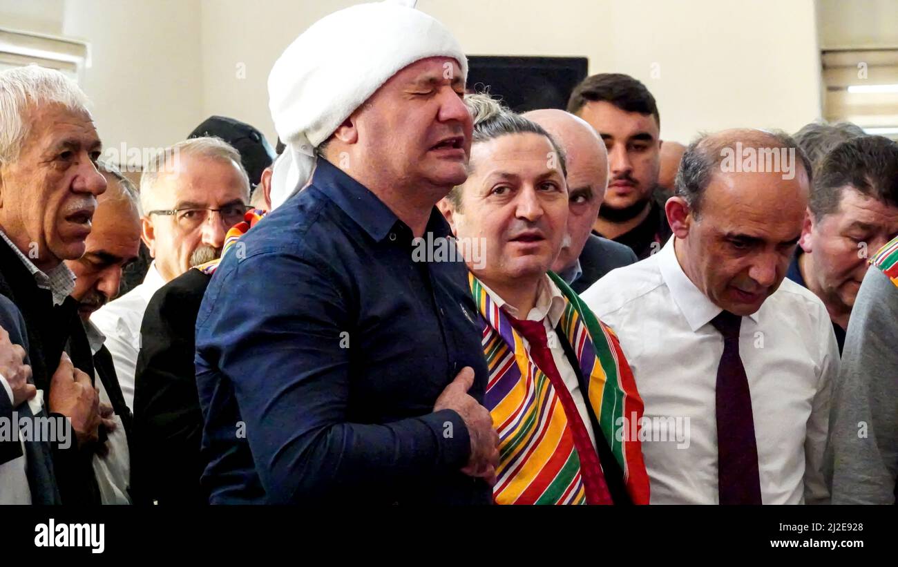 Anatolian Alevi Muslims have gathered in the Djemevi in Izmir, Turkey ...