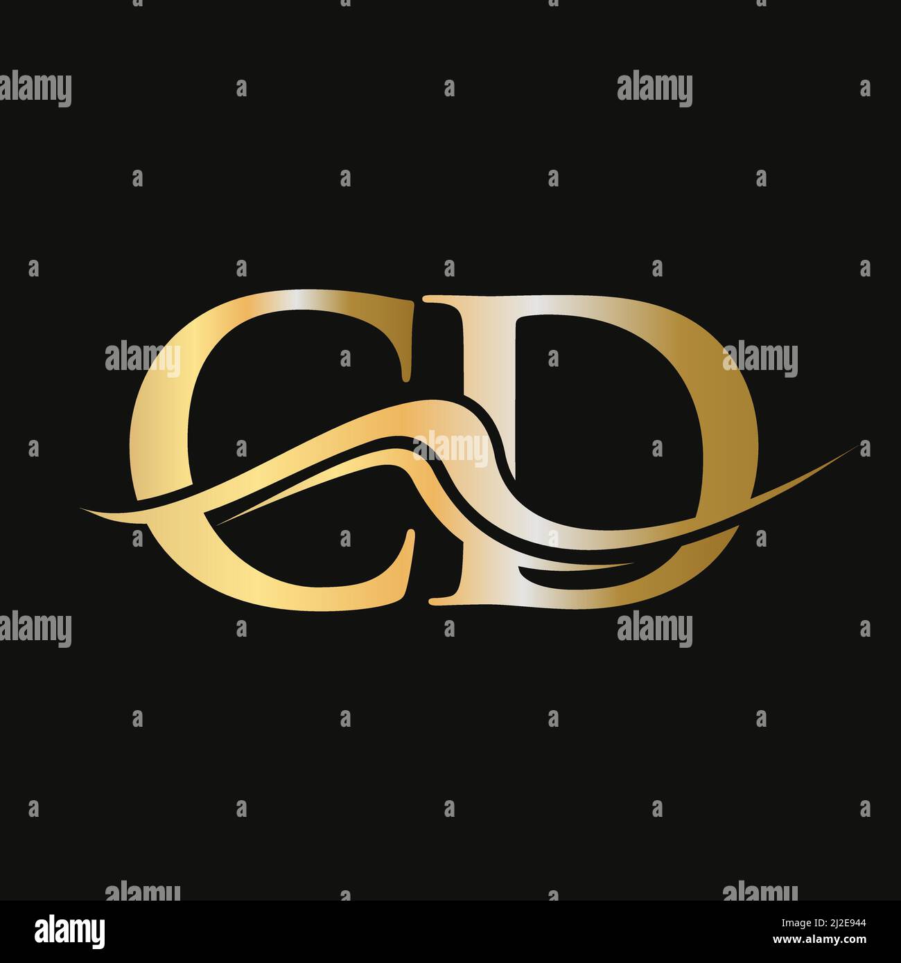Letter and cd logo Stock Vector Images - Alamy