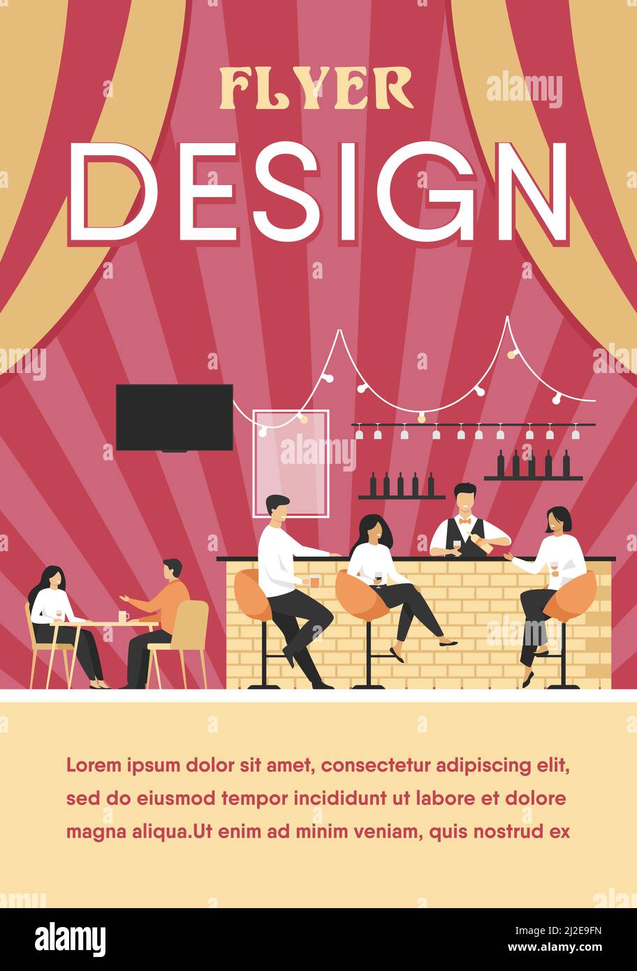 Inside pub bar isolated Stock Vector Images - Alamy