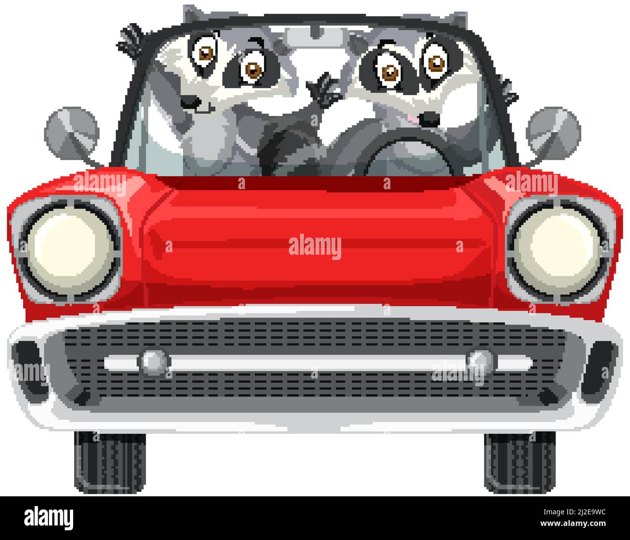 Red Classic Car Clipart