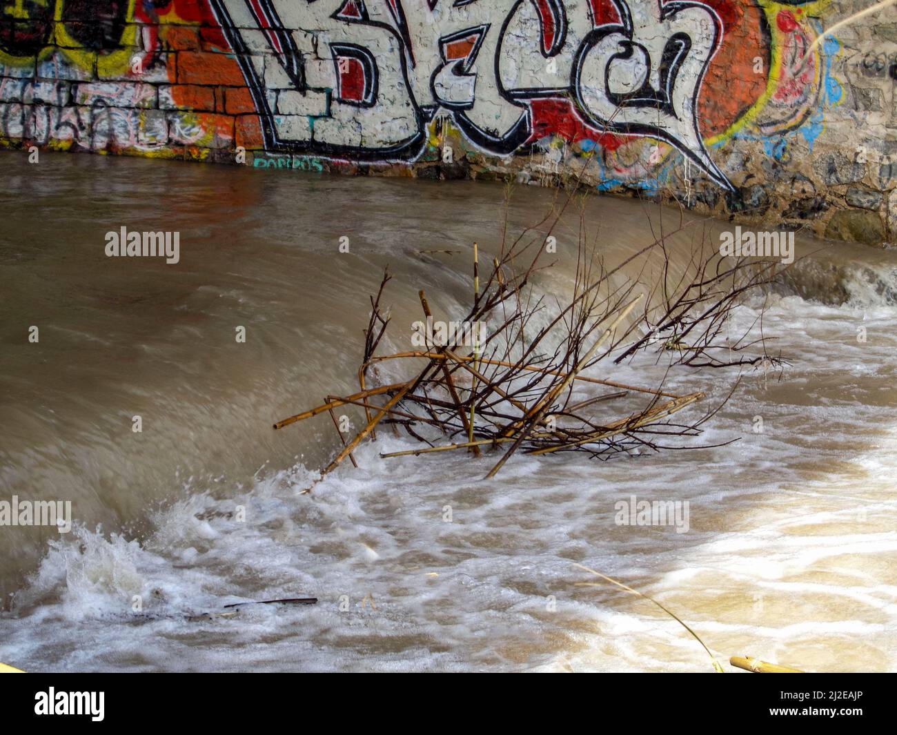 Spring landscape view of the Algar river, Altea on the Costa Dorada, in ...