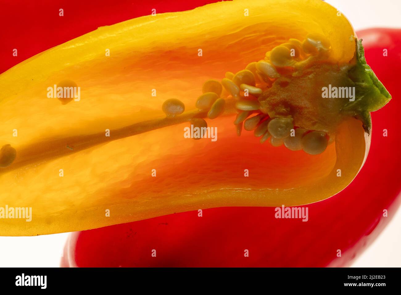 Macro food still life of colourful fun sized (Capsicum annuum) peppers ...