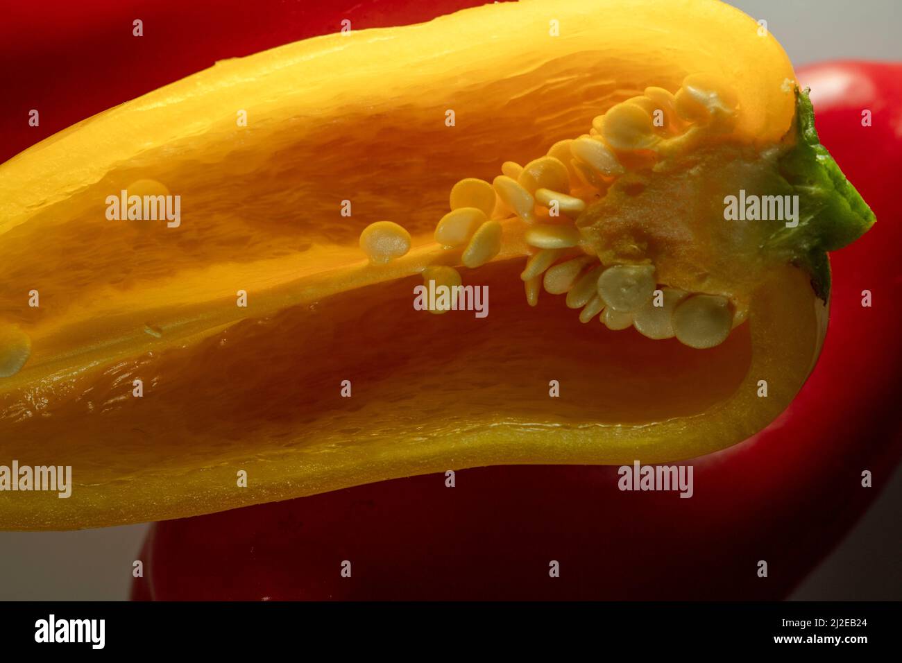 Macro food still life of colourful fun sized (Capsicum annuum) peppers ...