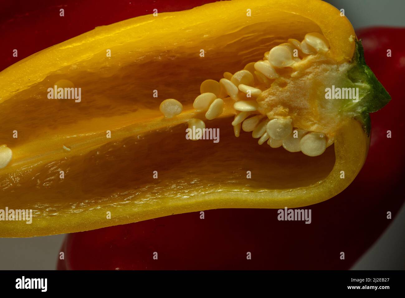 Macro food still life of colourful fun sized (Capsicum annuum) peppers ...