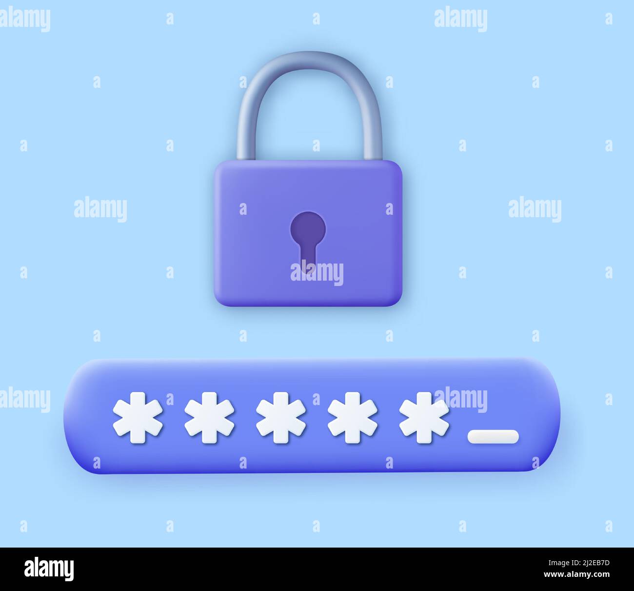 3d Password protected icon Stock Vector Image & Art - Alamy