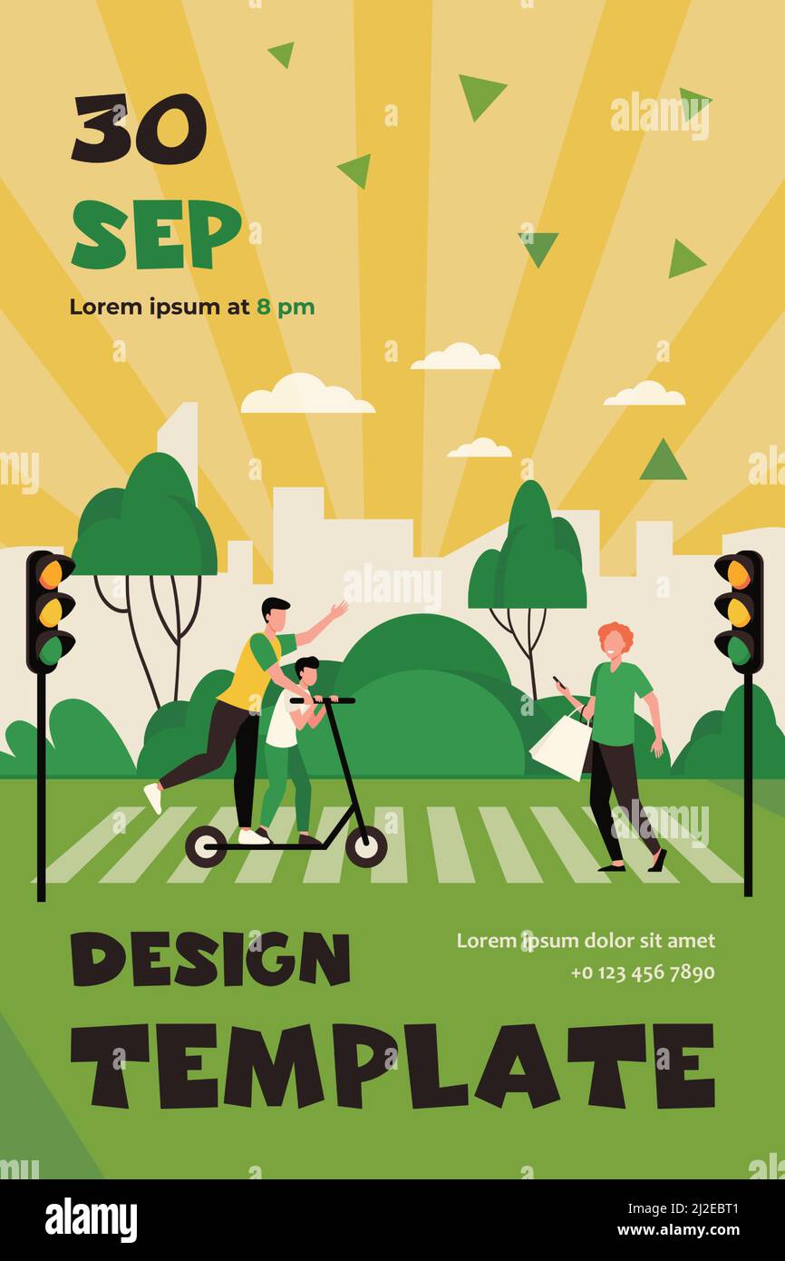 People on street riding Stock Vector Images - Alamy