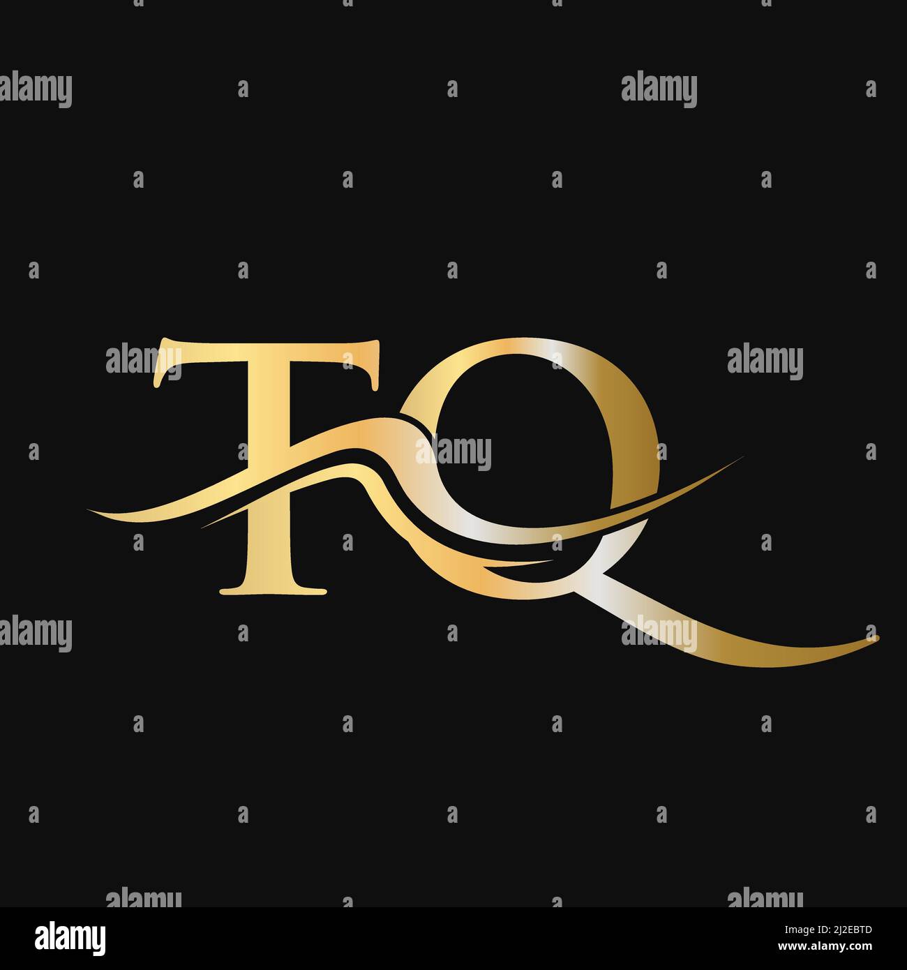 Letter TQ Logo Design. Initial TQ Logotype Template For Business And Company Logo Stock Vector ...