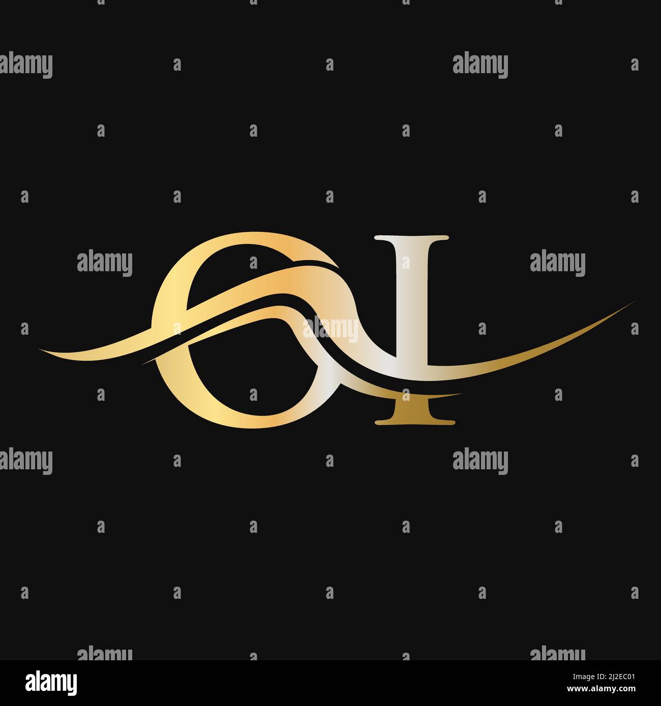 Letter OI Logo Design. Initial OI Logotype Template For Business And ...