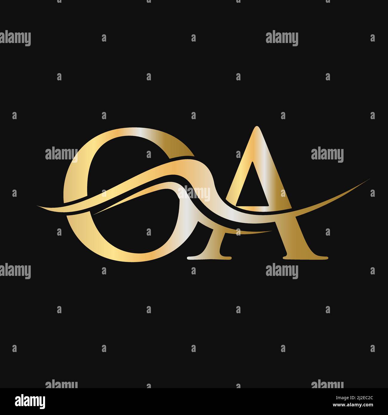 Letter OA Logo Design. Initial OA Logotype Template For Business And ...