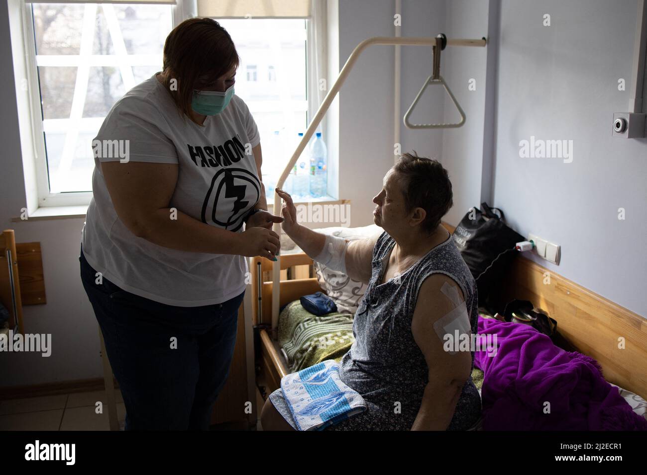 Wounded mother, Svetlana 55 yo, and her daughter, Lydia 32 yo, survived ...