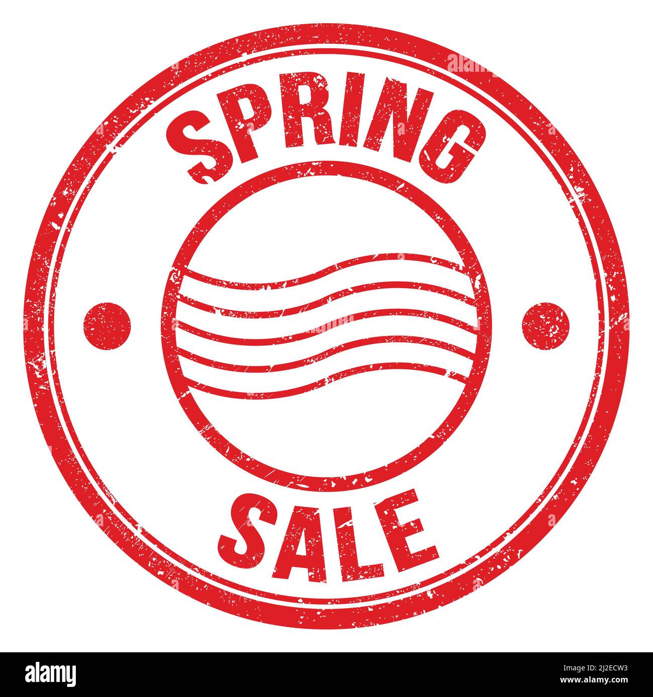 SPRING SALE text written on red round postal stamp sign Stock Photo - Alamy