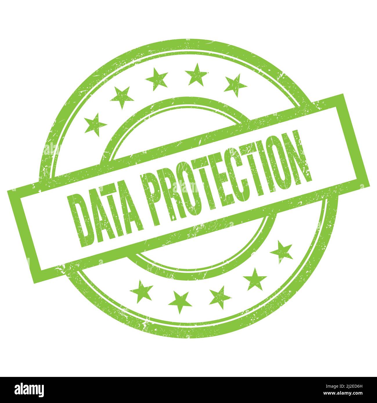 DATA PROTECTION text written on green round vintage rubber stamp Stock ...