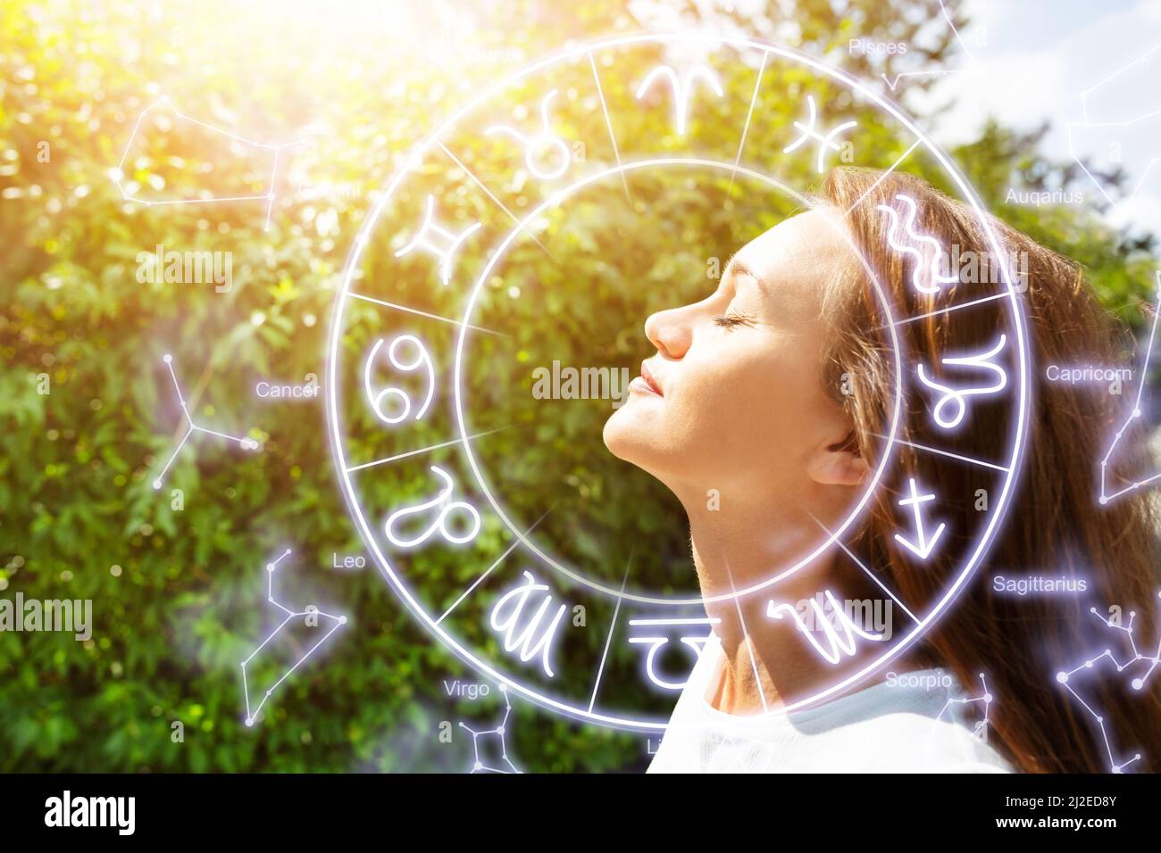 Astrology And Love. Future Horoscope And Fortune Stock Photo - Alamy