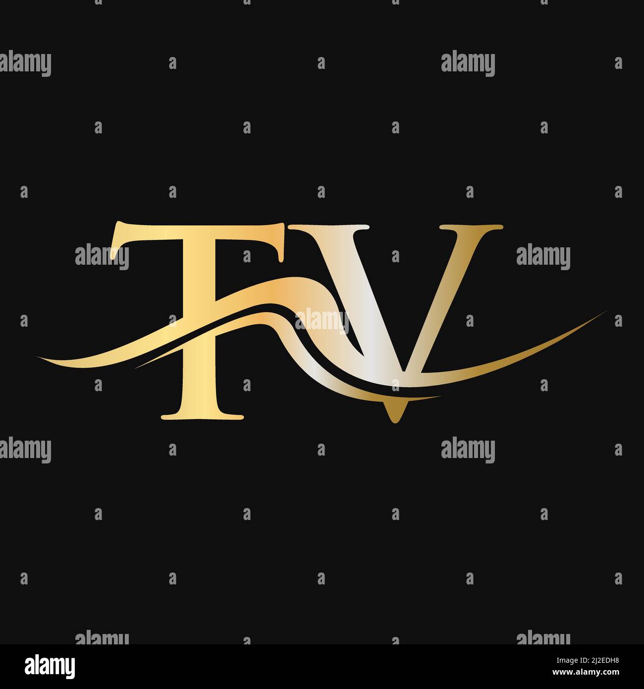 Letter TV Logo Design. Initial TV Logotype Template For Business And ...