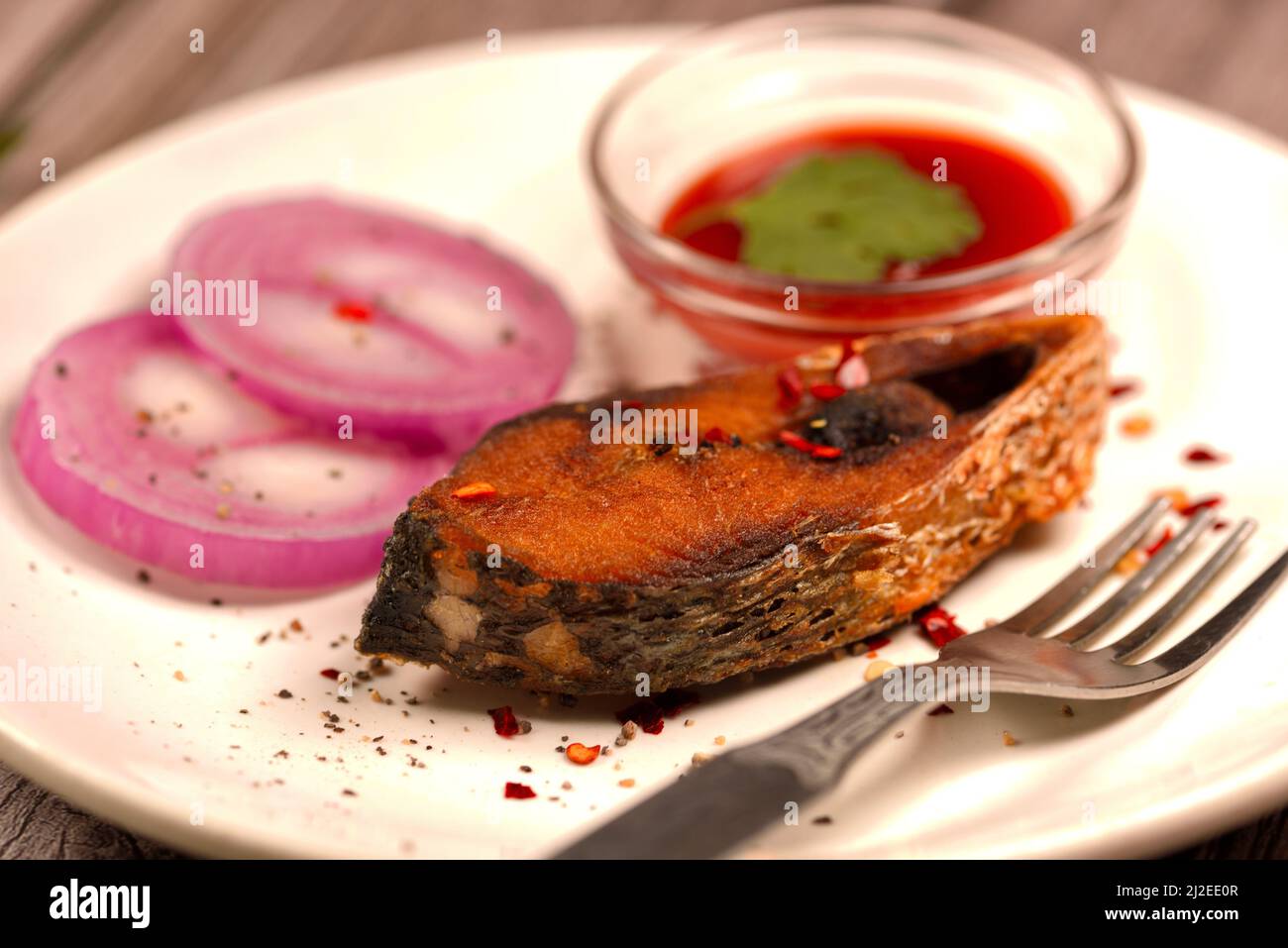 Hilsa Fry (Bengali Style) stock photo Stock Photo - Alamy
