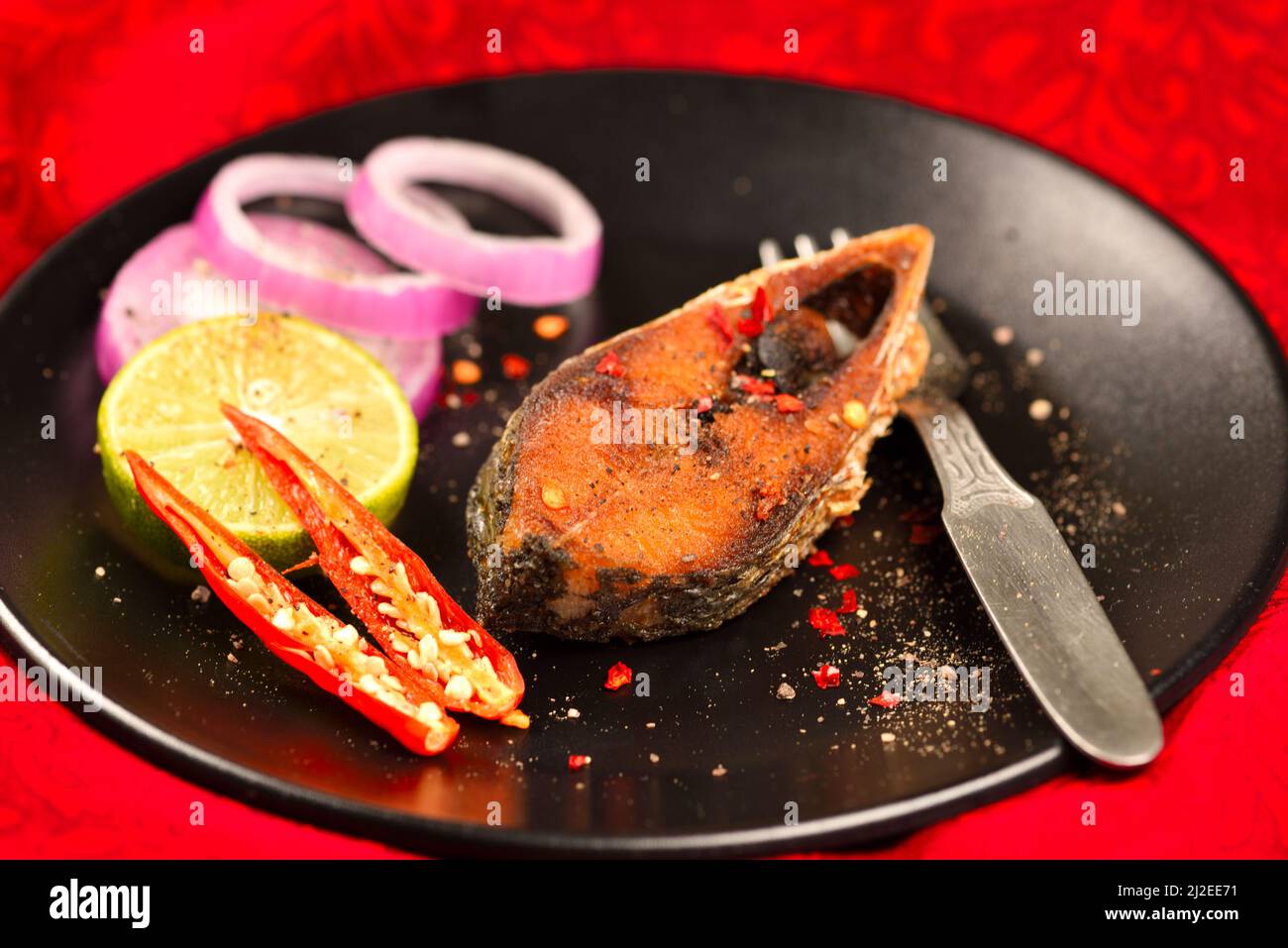 Hilsa Fry (Bengali Style) stock photo Stock Photo - Alamy