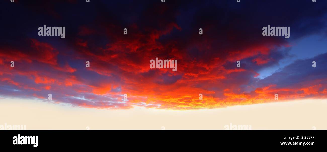 Beautiful sunrise vibrant colors over hi-res stock photography and ...