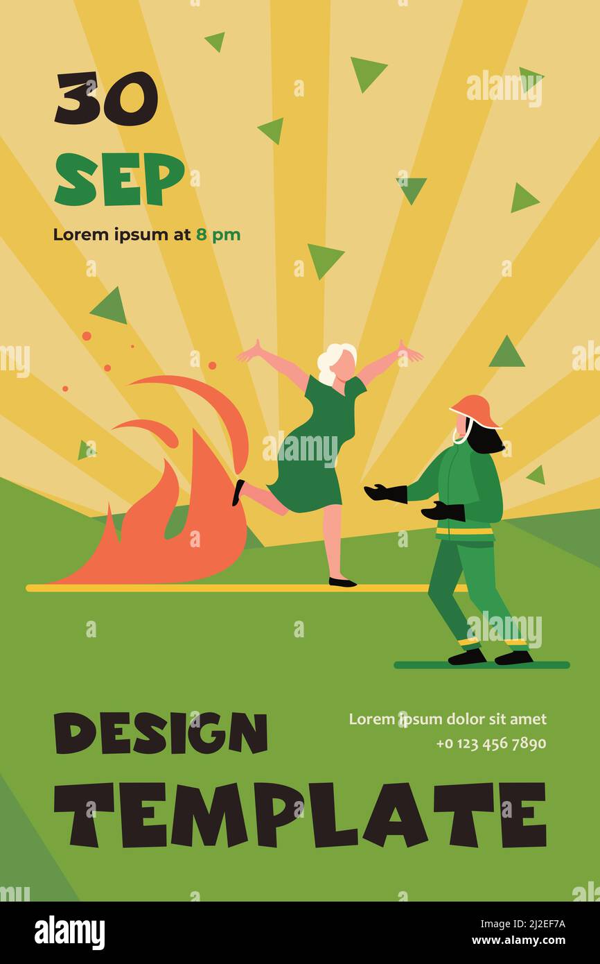 Firefighter woman isolated Stock Vector Images - Alamy