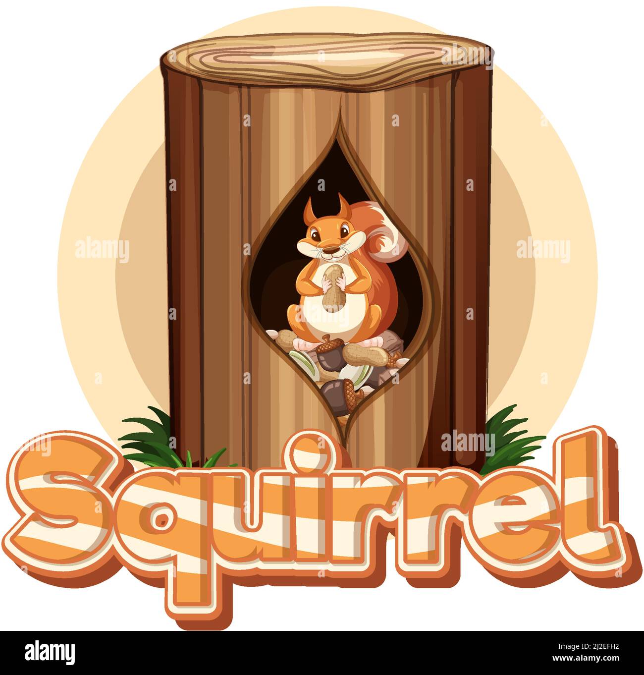 Font squirrel Stock Vector Images - Alamy