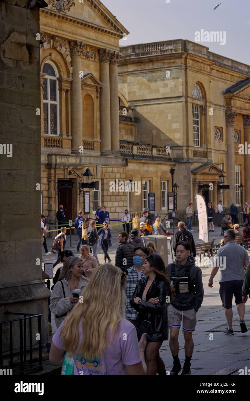 Tourists at bath hi-res stock photography and images - Alamy
