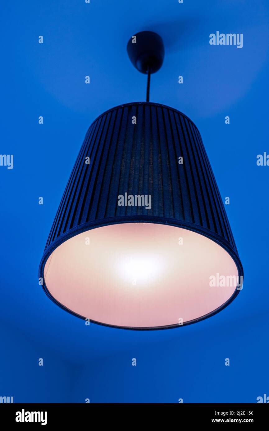 Ceiling lamp blue hi-res stock photography and images - Alamy