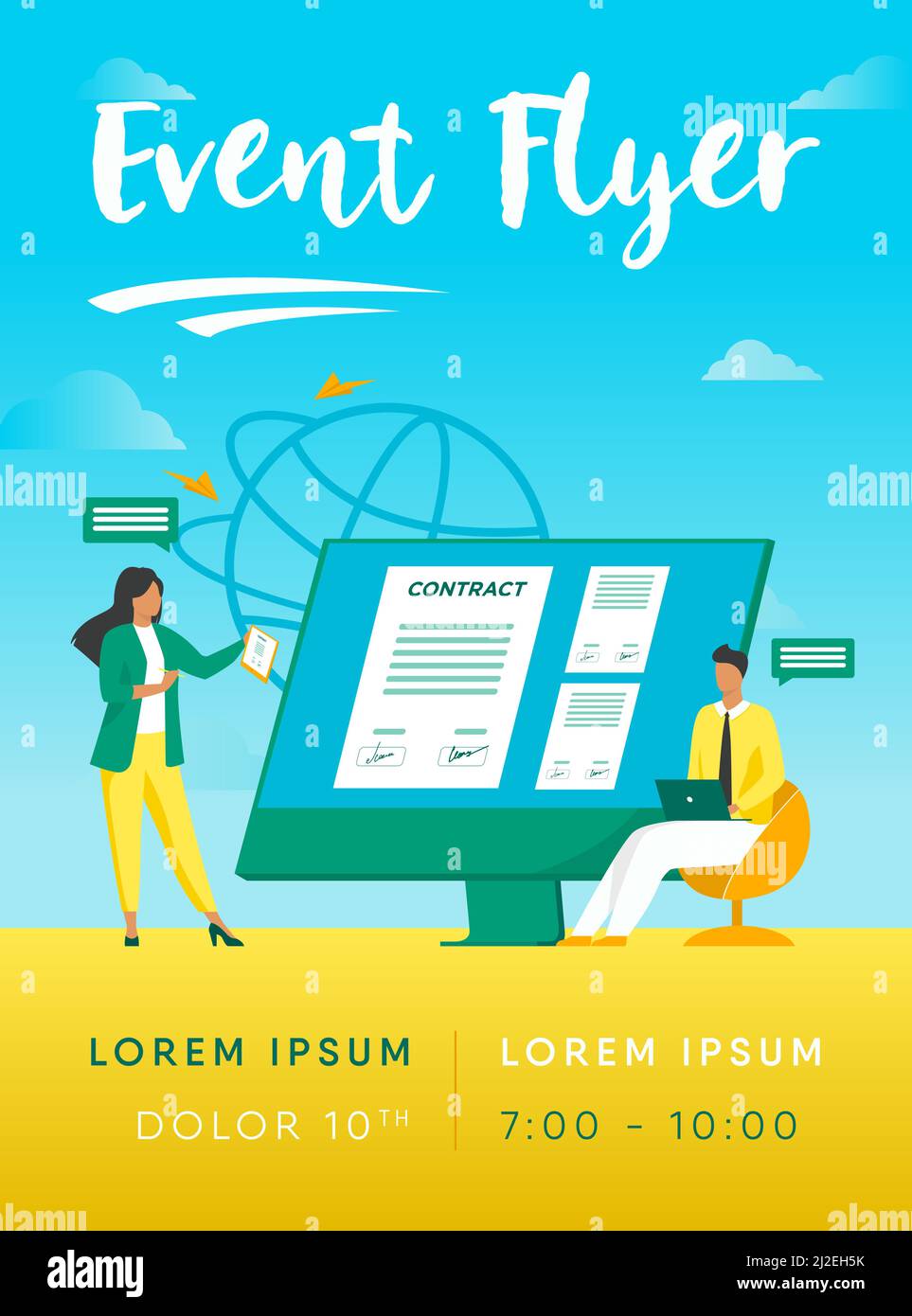 Signing contract cartoon hi-res stock photography and images - Alamy