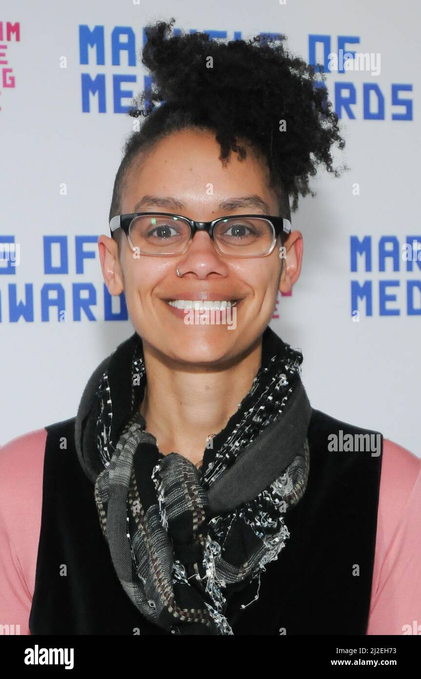 Carrie Hawks attends the Marvels of Media Awards in New York City ...