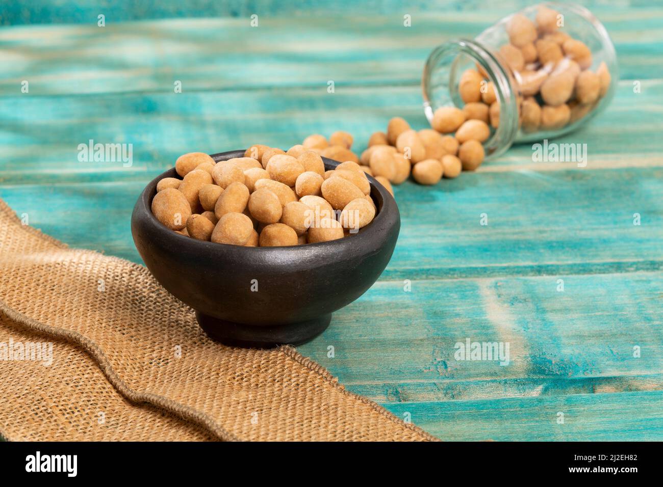 Tasty Peanuts Covered With A Crunchy Layer Of Wheat Flour Stock Photo ...