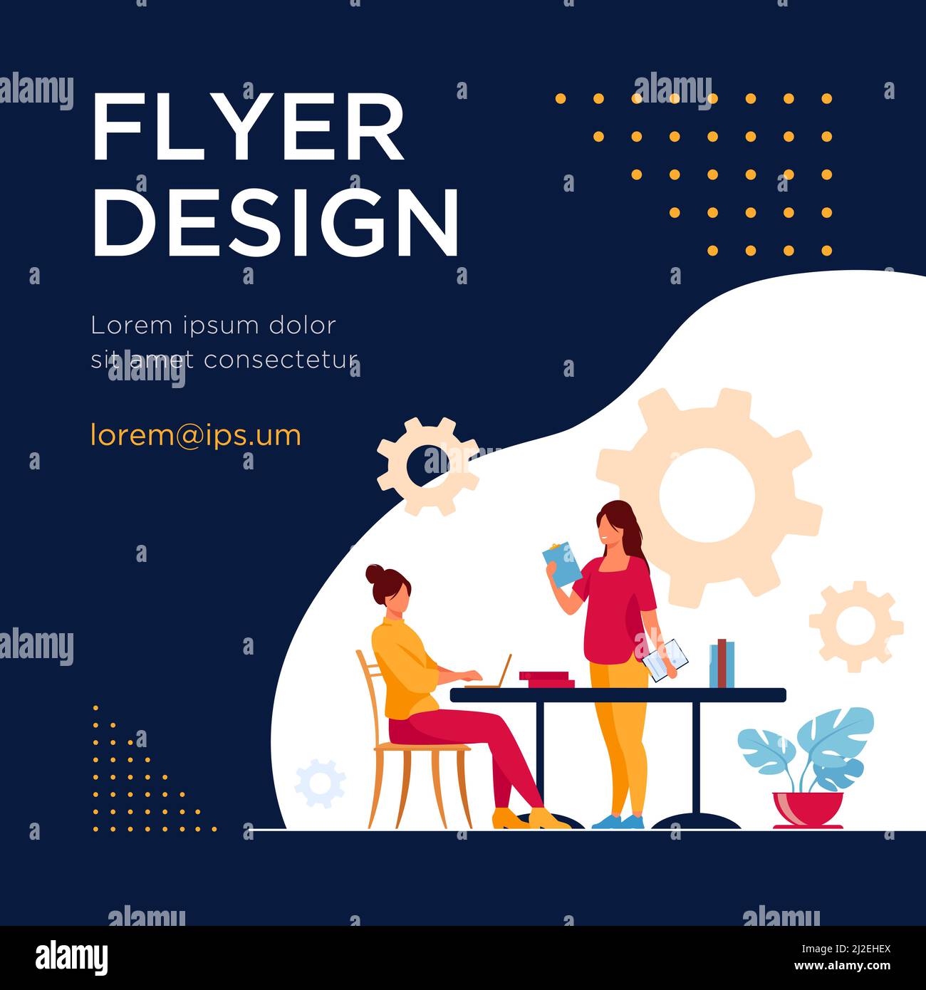 Woman coming to other woman with ideas for project. Work, office. Flat ...