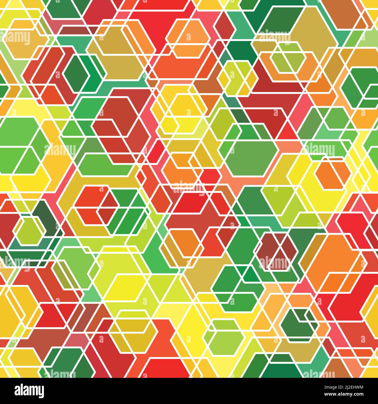 Honeycomb seamless pattern. Repeated overlap hexagon motif texture print Stock Vector Image ...