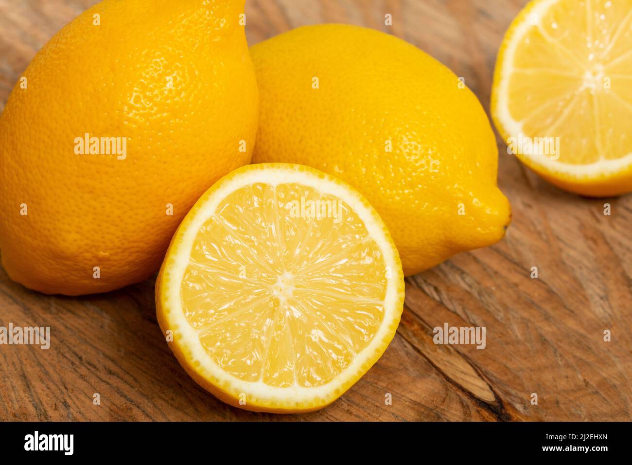 Ripe And Fresh Fruit, Yellow Lemon - Citrus Meyeri Stock Photo - Alamy