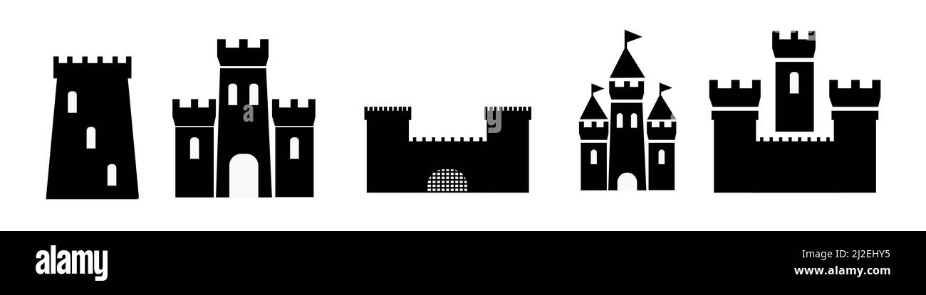 Castle icon isolated on white background Stock Vector Image & Art - Alamy