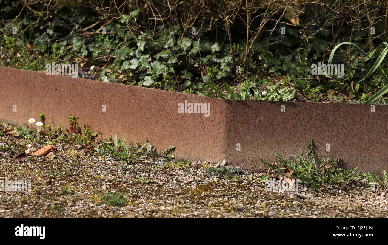 Corten steel metal rusted Stock Photo - Alamy
