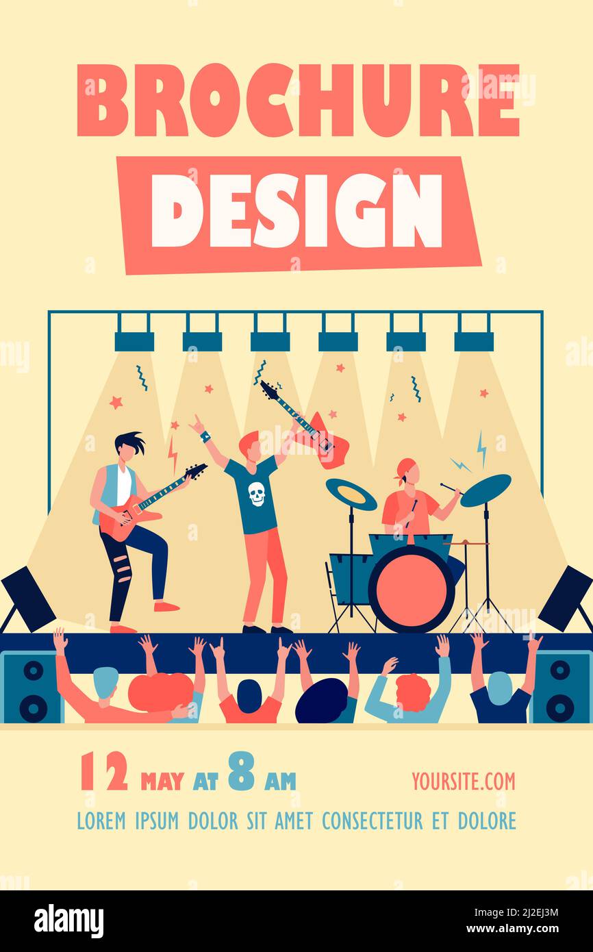 Cartoon Concert Crowd